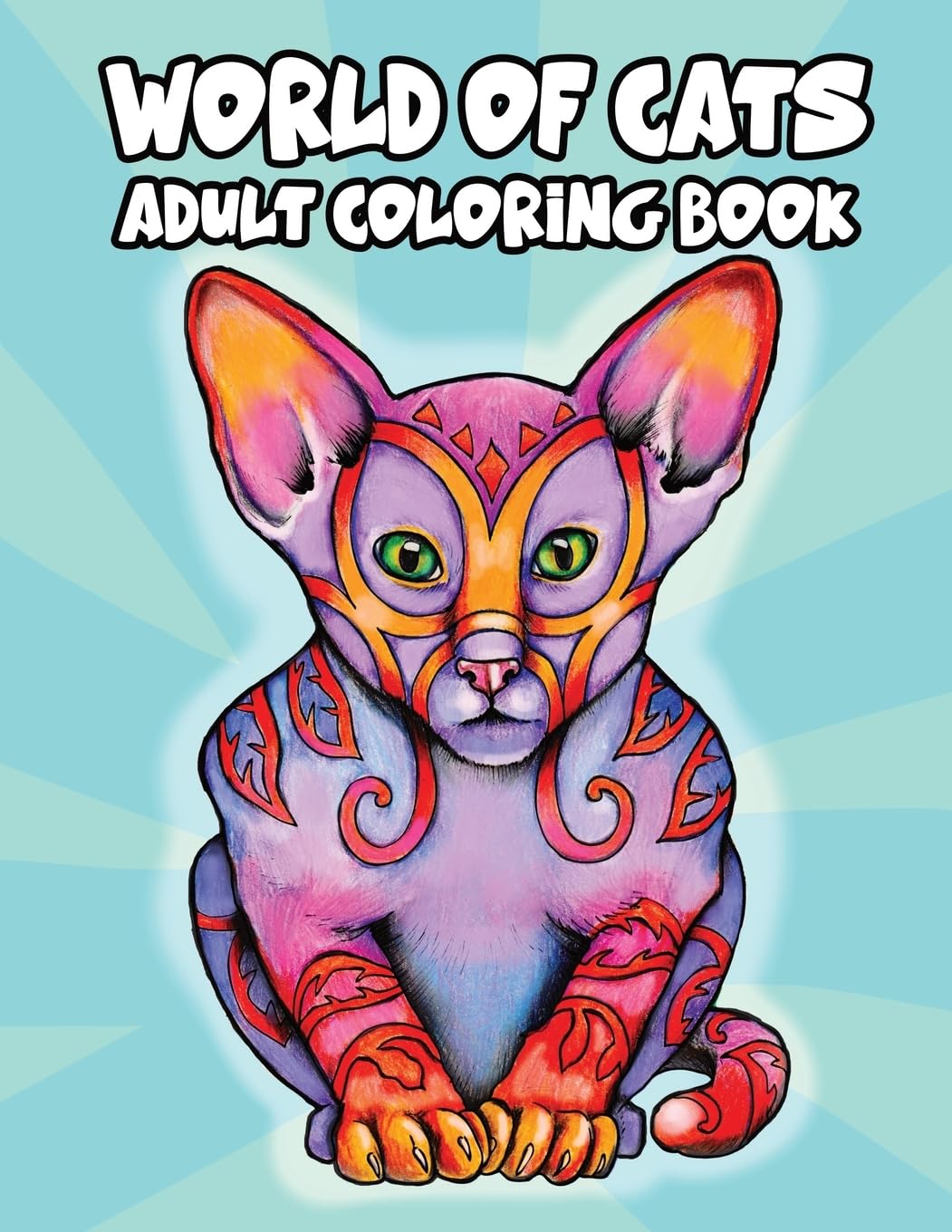 World of Cats: Adult Coloring Book: Elsharouni, Cindy: 9781540780263 ...