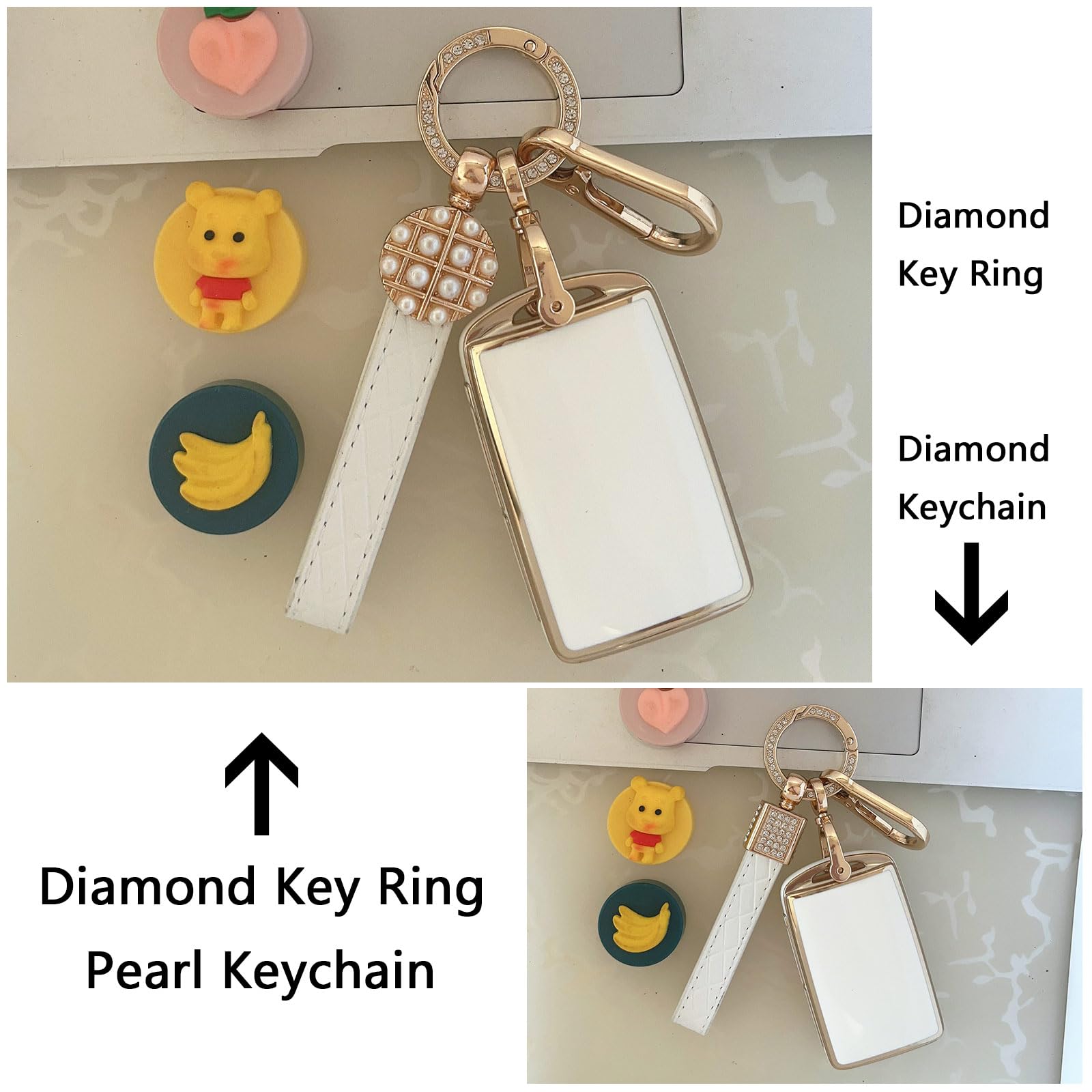 YSK-LX for Mazda Key fob Cover Two Different Materials of Keychain Key ...