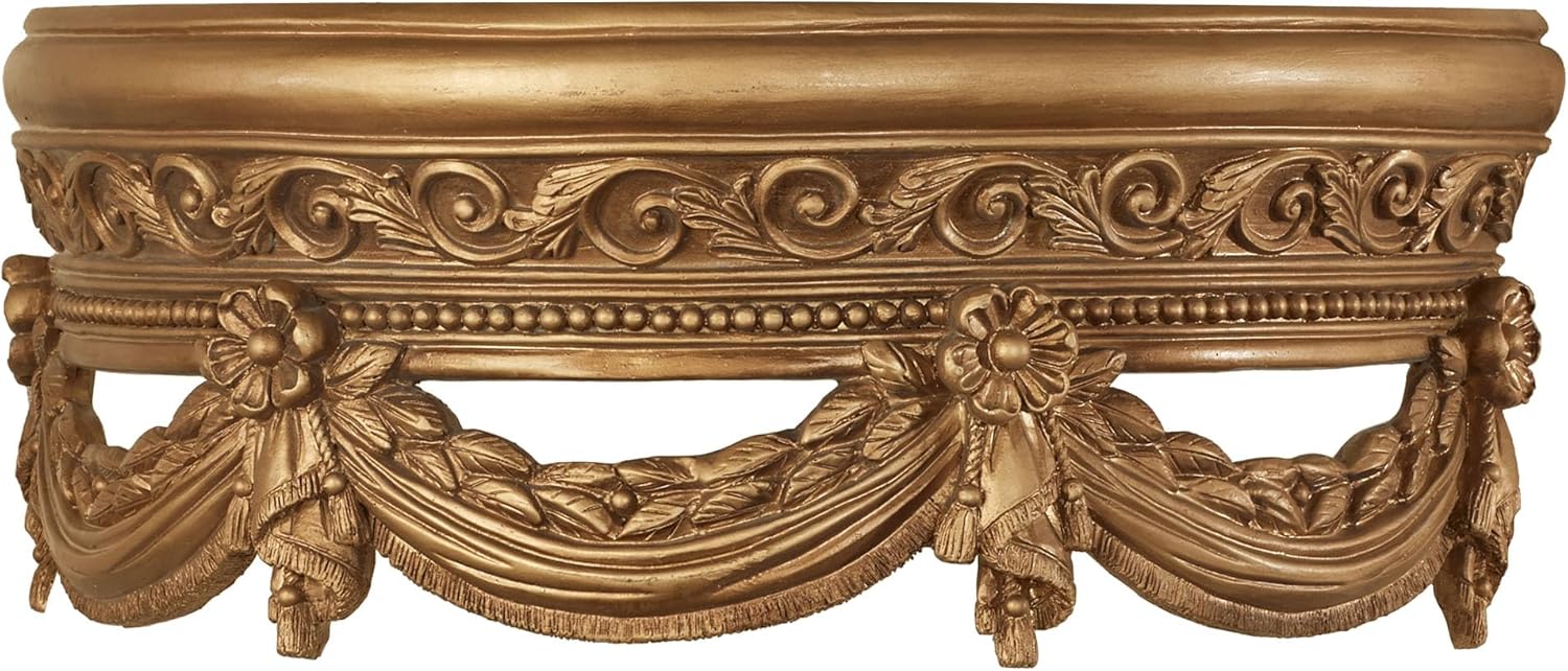 Amazon.com: Touch of Class Aged Gold Swag and Bow Wall Teester Bed ...