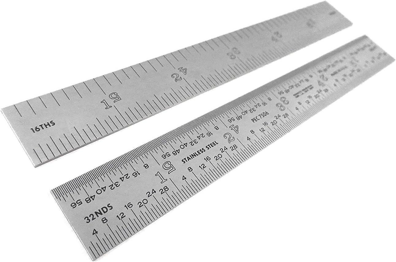 Amazon.com: 5R Flexible Machinist Ruler with Markings - 6 Inches, Black ...