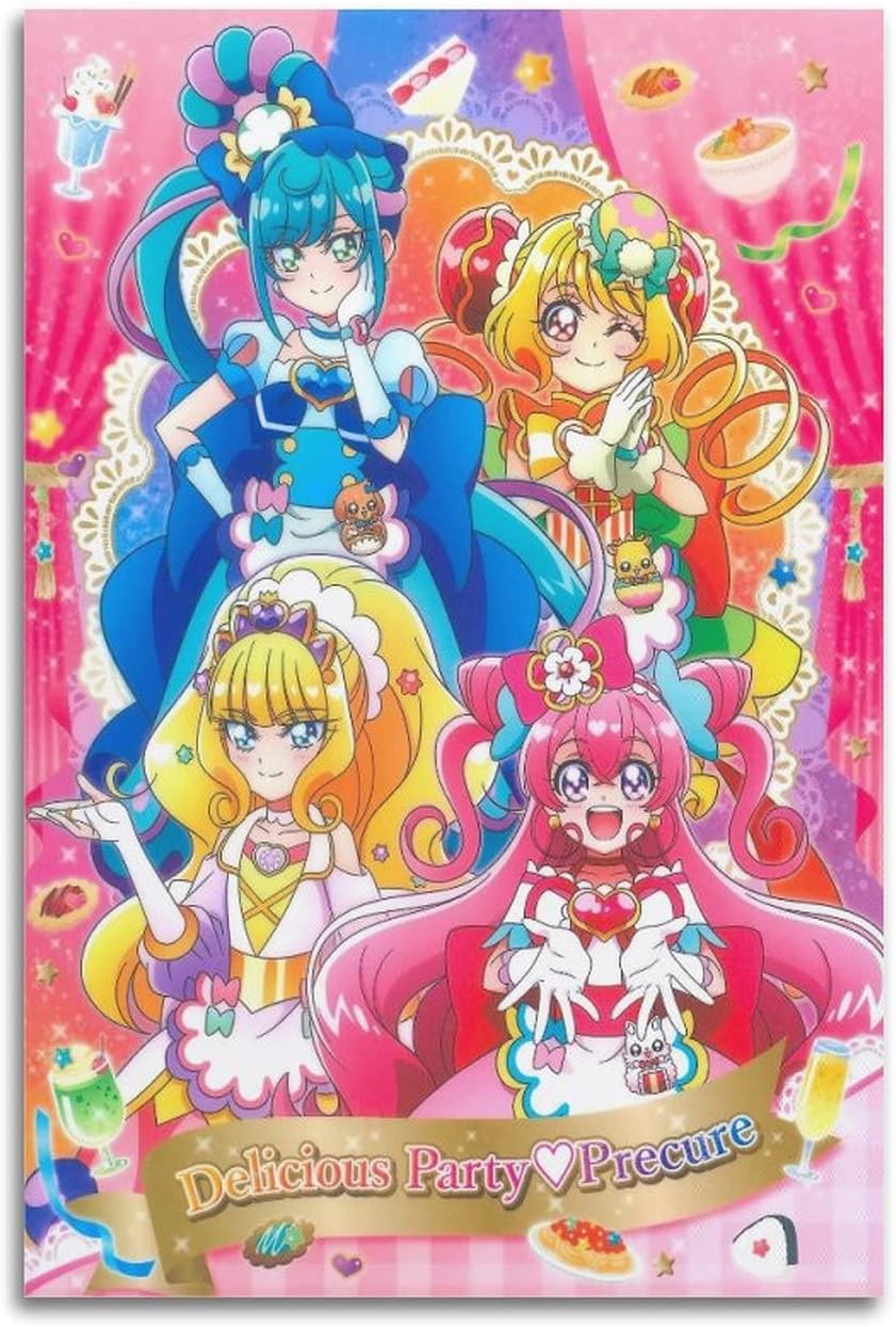 Amazon.com: Anime Delicious Party PreCure Poster for Room Aesthetics ...