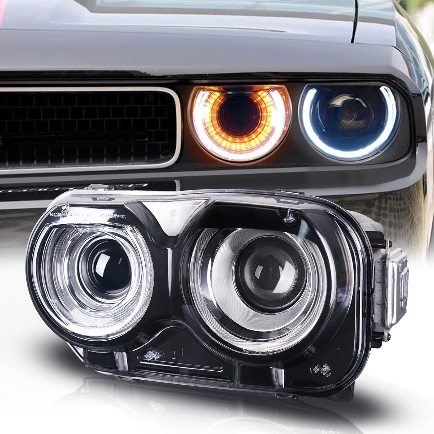 Amazon.com: tluuze - EBI D1S HID Xenon LED Projector Headlight Assembly ...