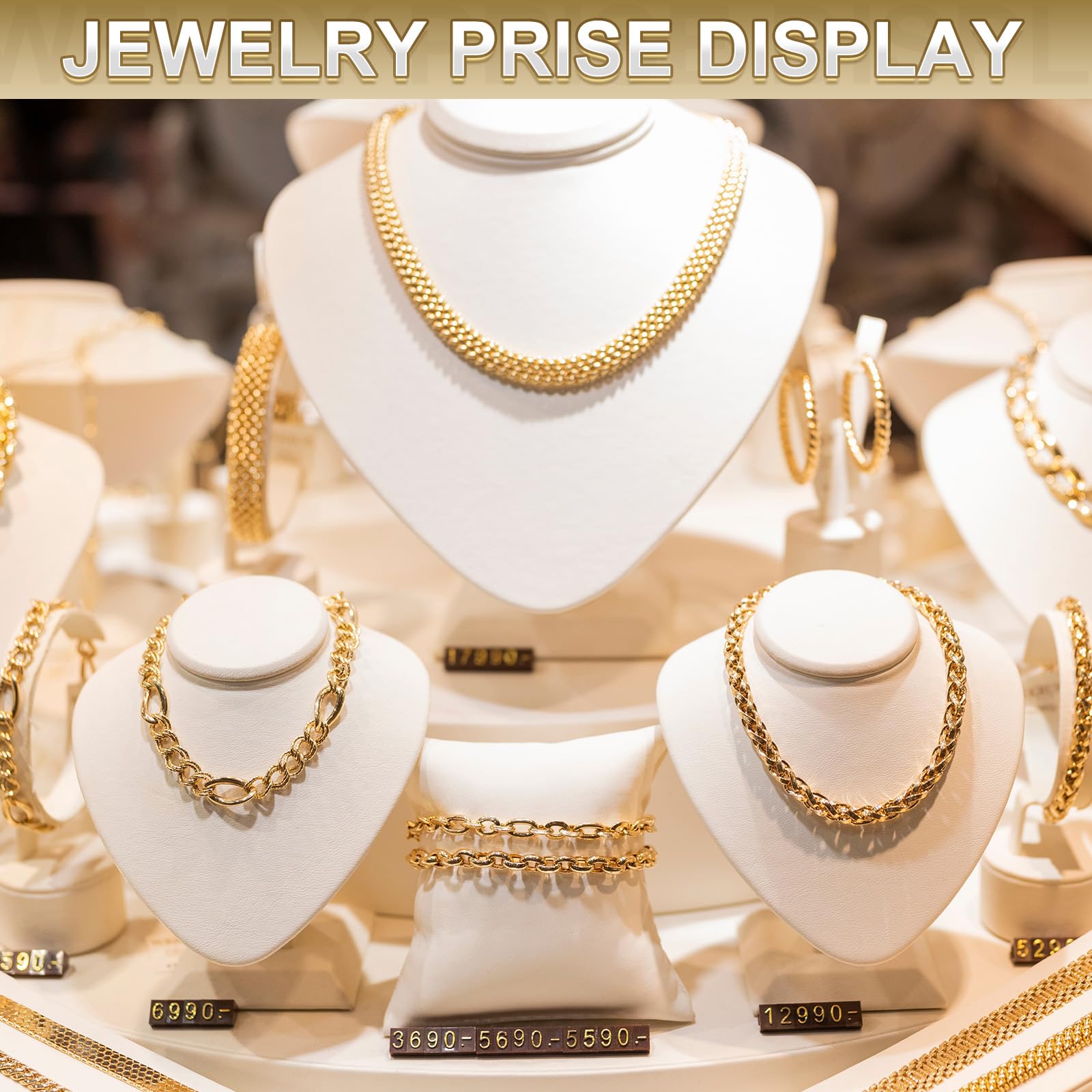 Qunclay 50 Sets Price Display Cube Number Letter Price Tag | Cyprus