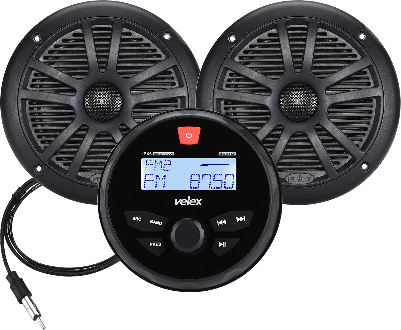 Amazon.com: Marine Bluetooth Audio System Package - Waterproof AM FM ...