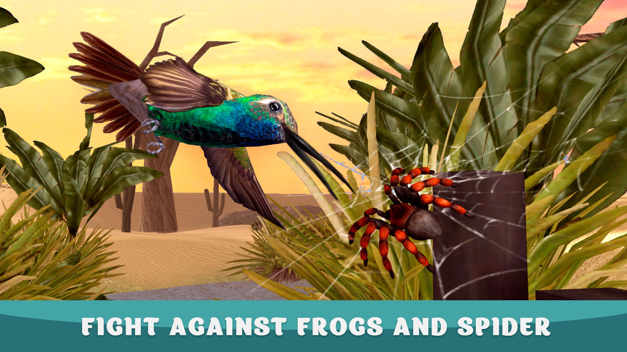 Humming Bird Wildlife Simulator Game: Flower Eating Bright Color Dash ...