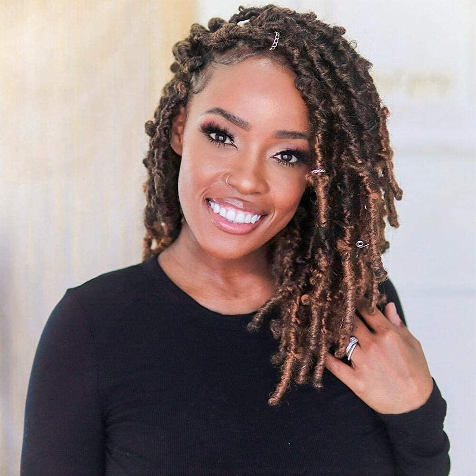 Buy Butterfly Locs Crochet Hair 10inch - 7 Packs Distressed Bob Crochet ...