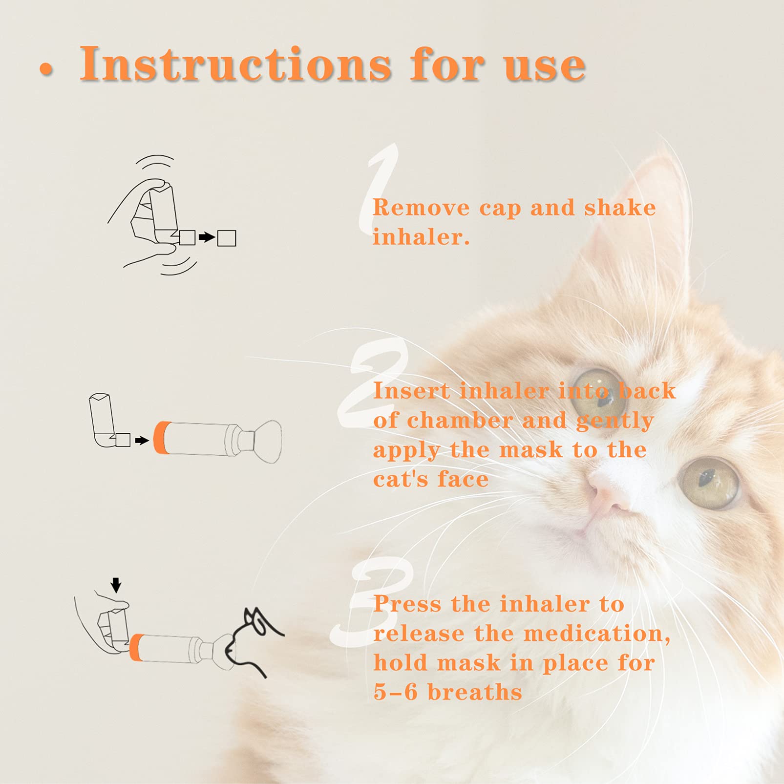 Snapklik.com : Rhyiee Inhaler Aerosol Chamber For Cats Helps Pets