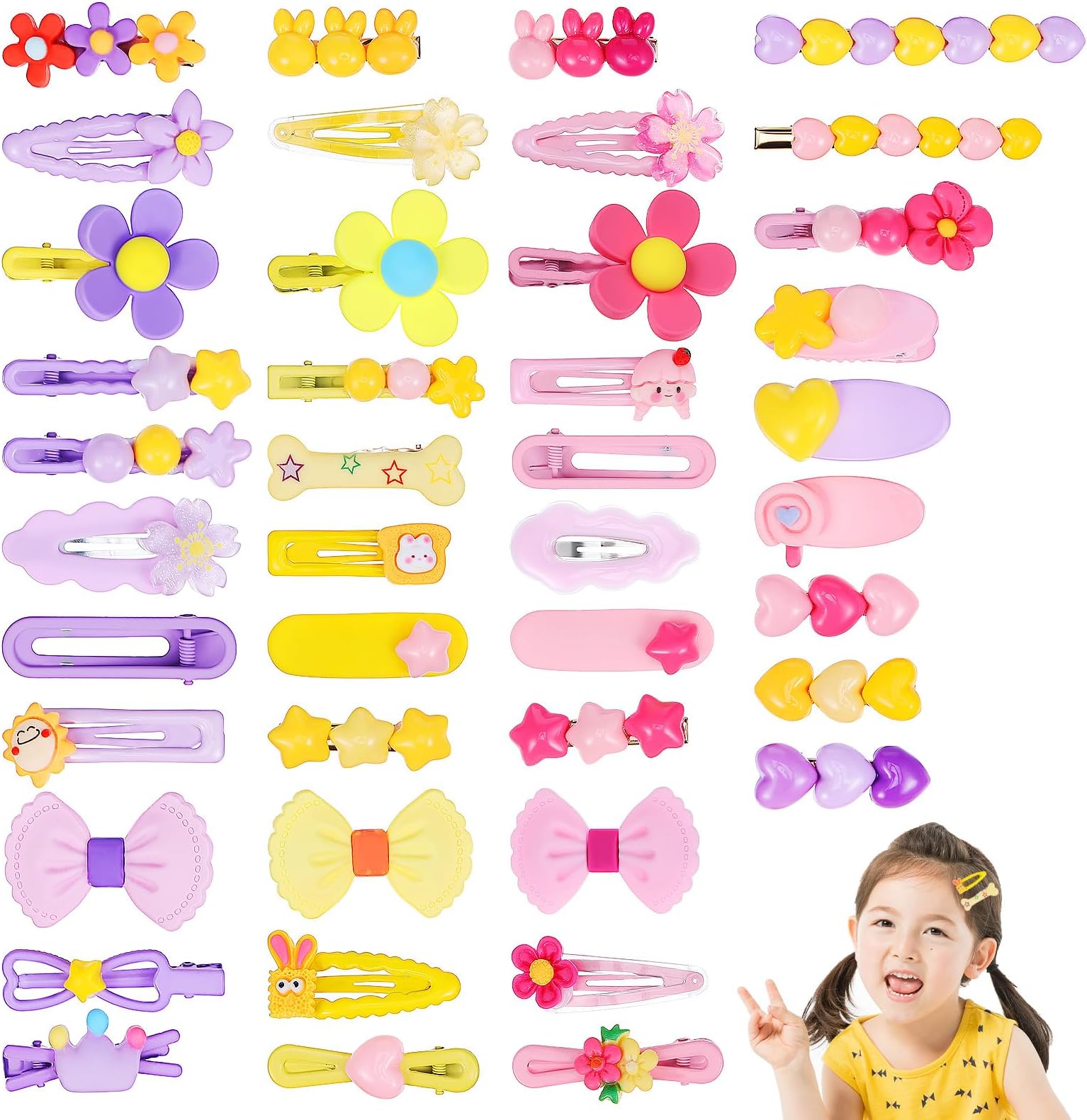 Amazon.com: 18 Pack Cute Hair Accessories for Girls - Toddler Hair ...