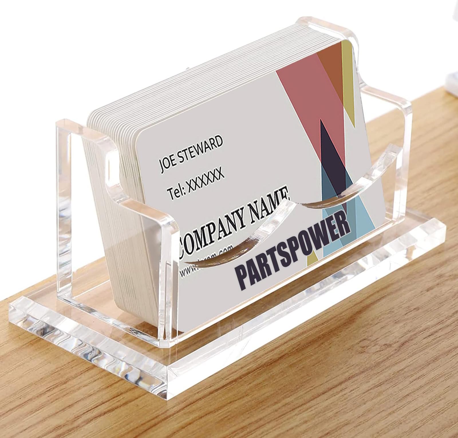 Amazon.com : YUXUN Business Card Holder, Clear Acrylic Cards Display ...
