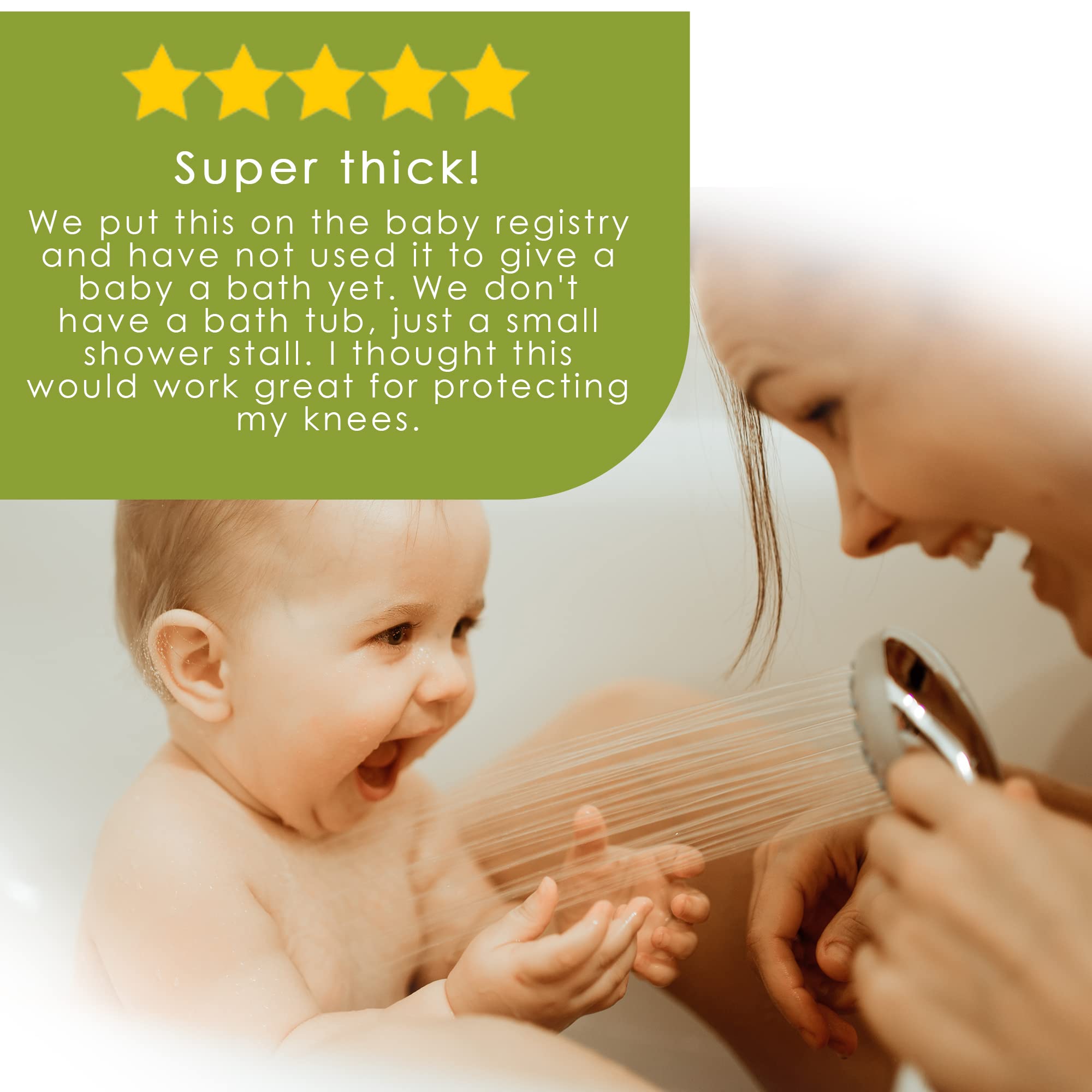 Puj - Pad Bath Kneeler, Extra Comfortable Kneeling Pad, Non-Slip, Firm ...