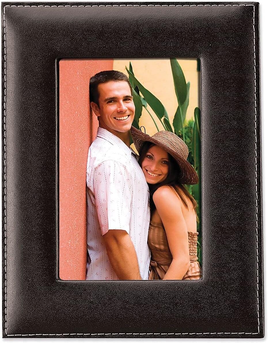 Amazon.com - Karandu Double 5x7 Portrait Leather Picture Frame - Black
