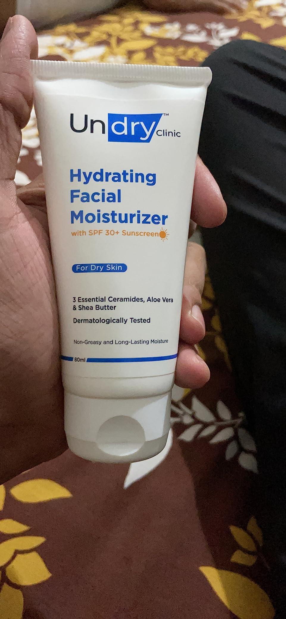 Undry Facial Moisturizer for Dry Skin (80ml) Moisturizer for Face with ...