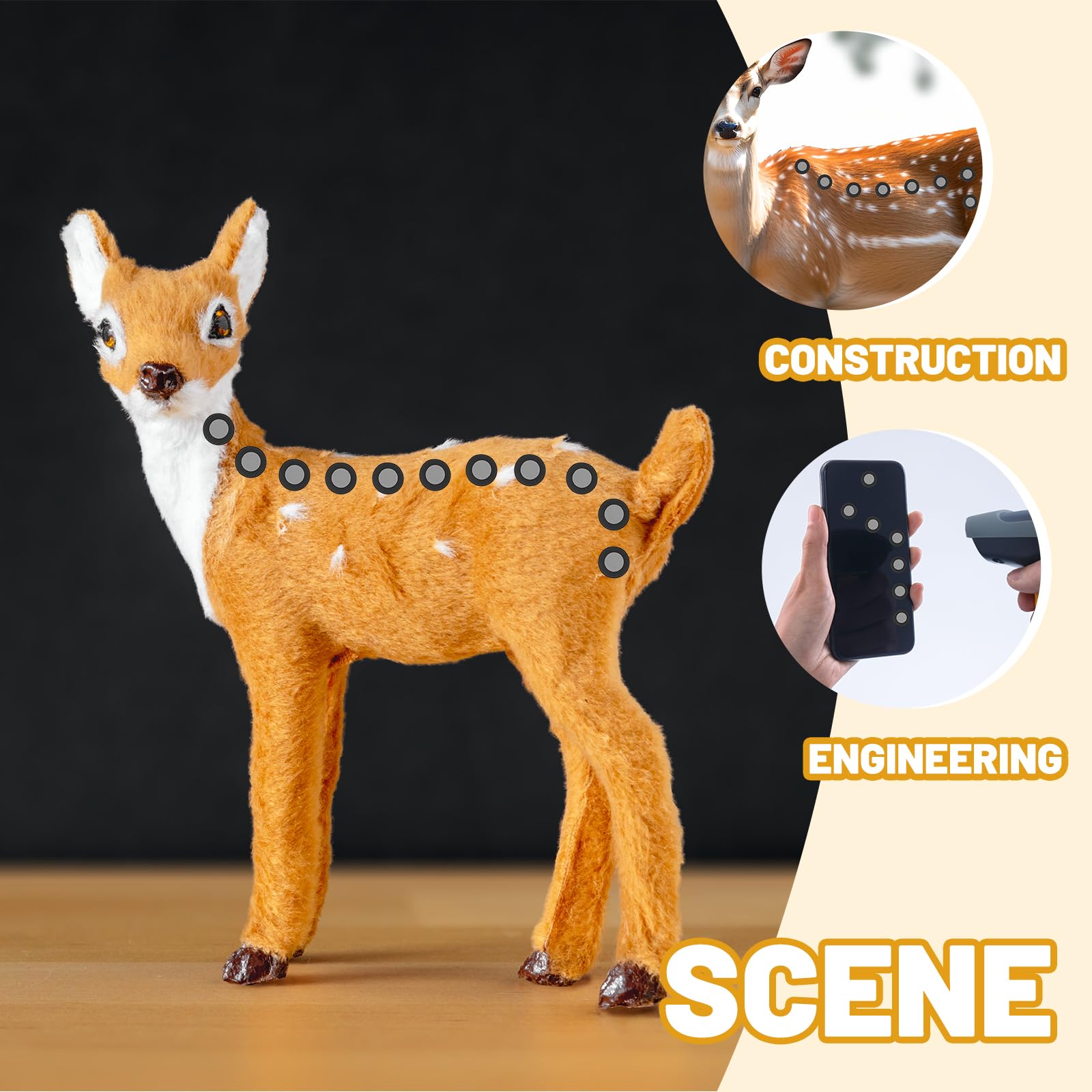 ULTECHNOVO 530 Pcs 3d Scanner Accessories 3d Scan Marker 3d Markers ...