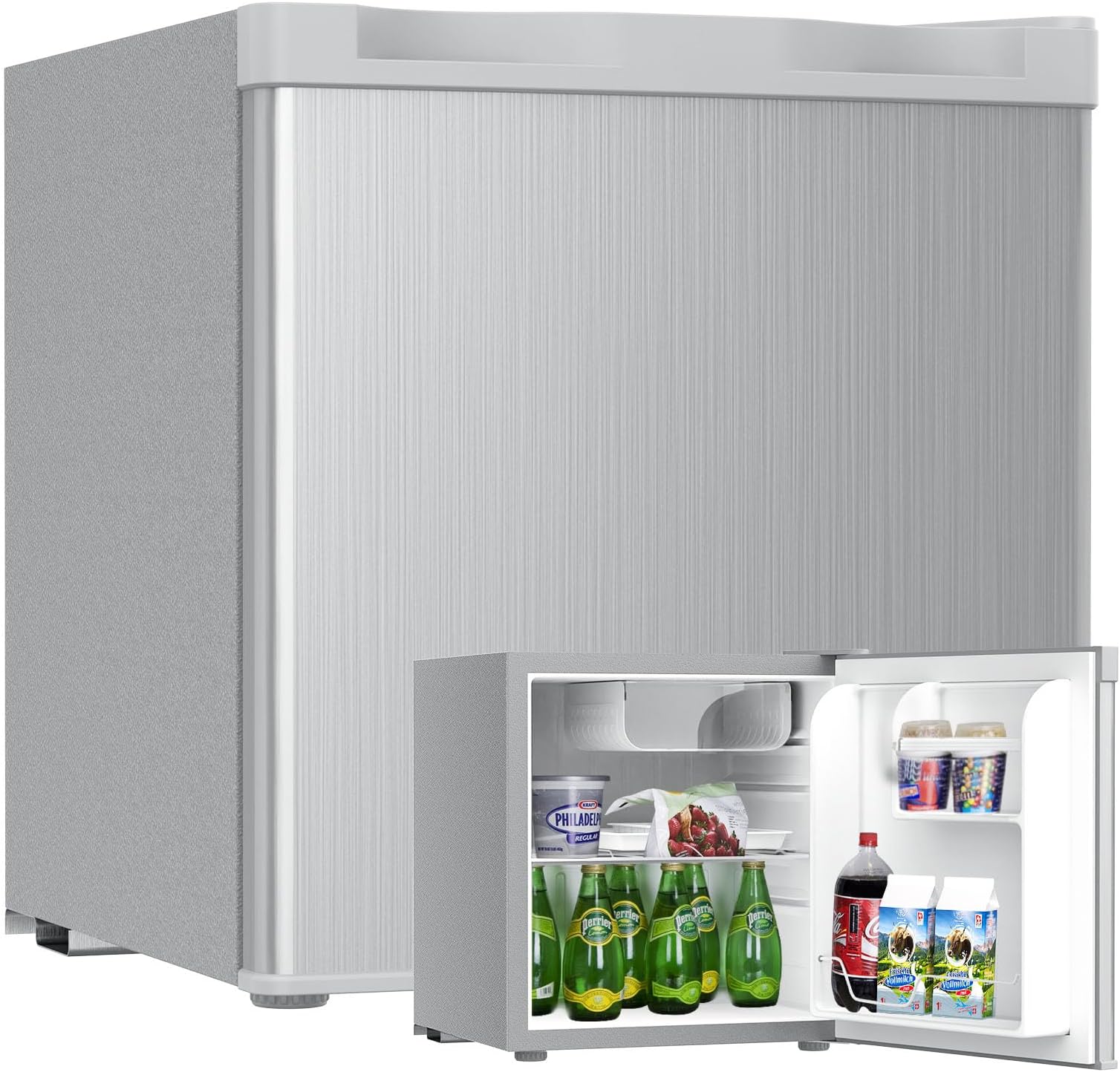ADVWIN 48L Compact Refrigerator, Mini Bar Fridge, Portable Fridge with ...