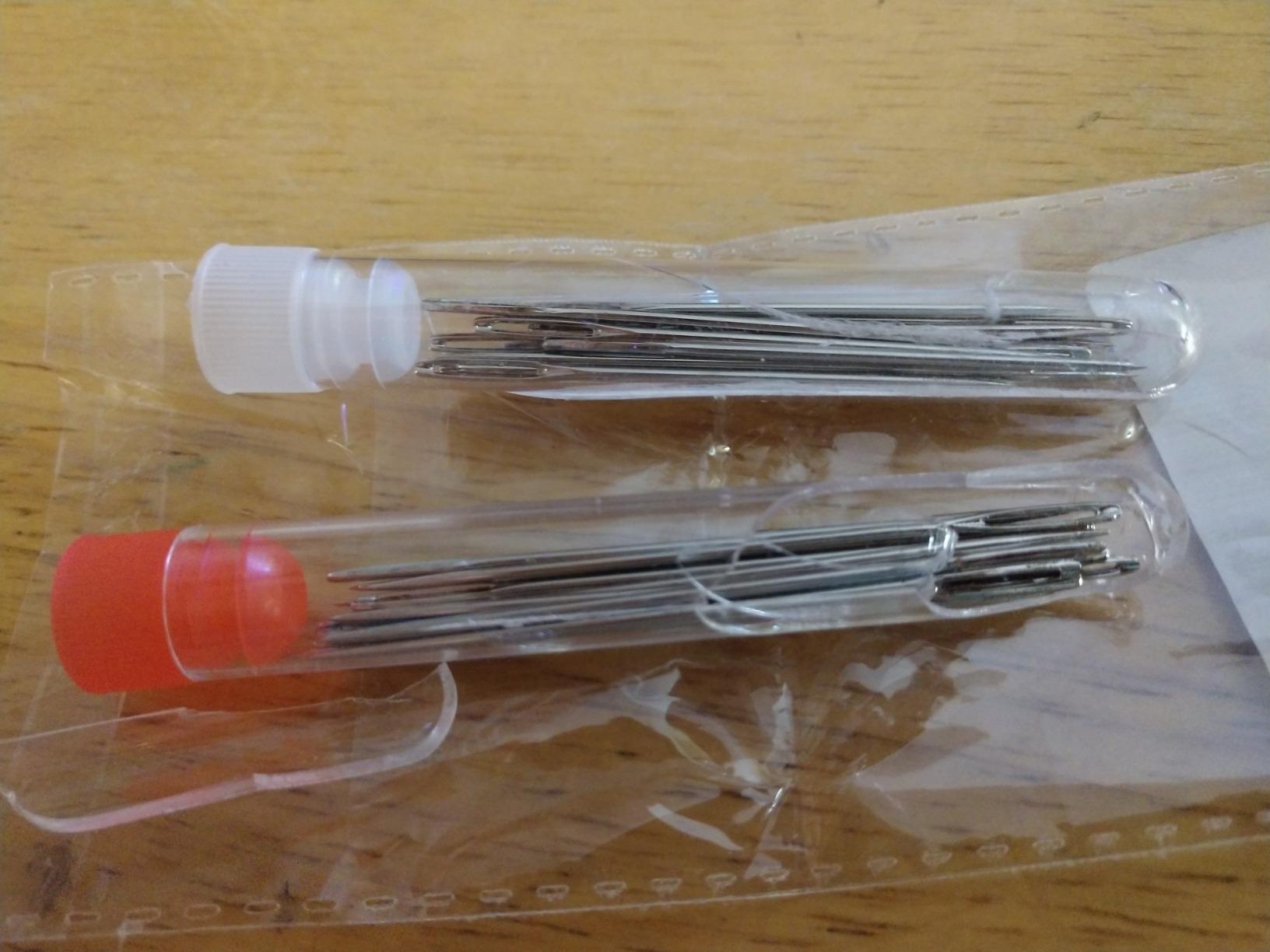 Amazon.com: Large-Eye Hand Sewing Needles,2.3 inches (60 mm) 15 pcs and ...