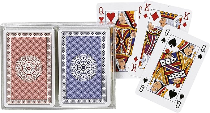 2 Pack x Plastic Playing Cards - Poker Deck Of Cards | Plastic Coated ...