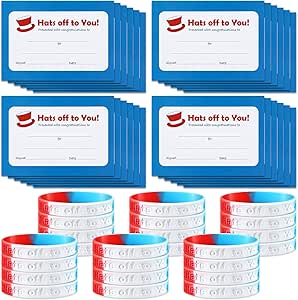 48 Pcs Student Award Certificates and Wristband Set 24 Pcs Preschool ...