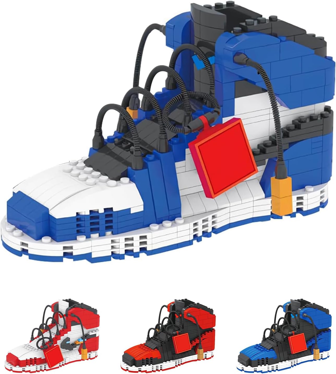 Amazon.com: Basketball Sneaker Building Blocks Set, 4 Color Variants ...