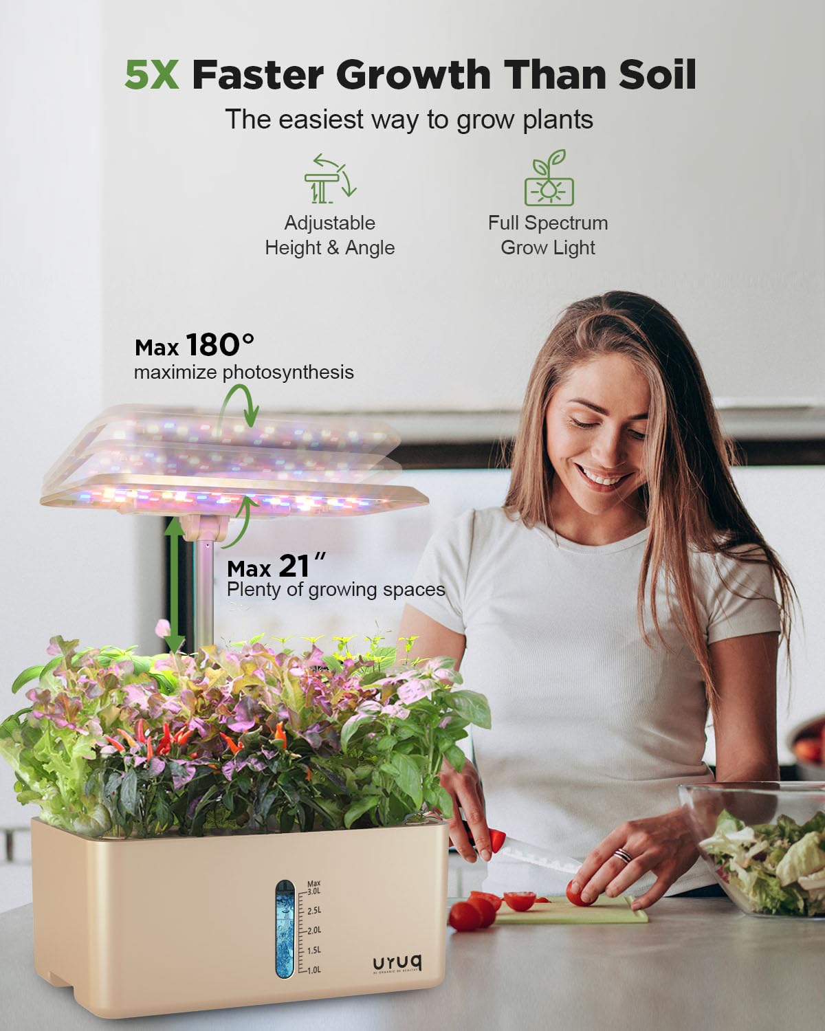 Snapklik.com : URUQ Hydroponics Growing System Garden: 8 Pods Indoor ...