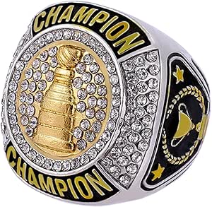 Amazon.com : guancrown Ice Hockey Championship Ring Trophy Award Gift ...