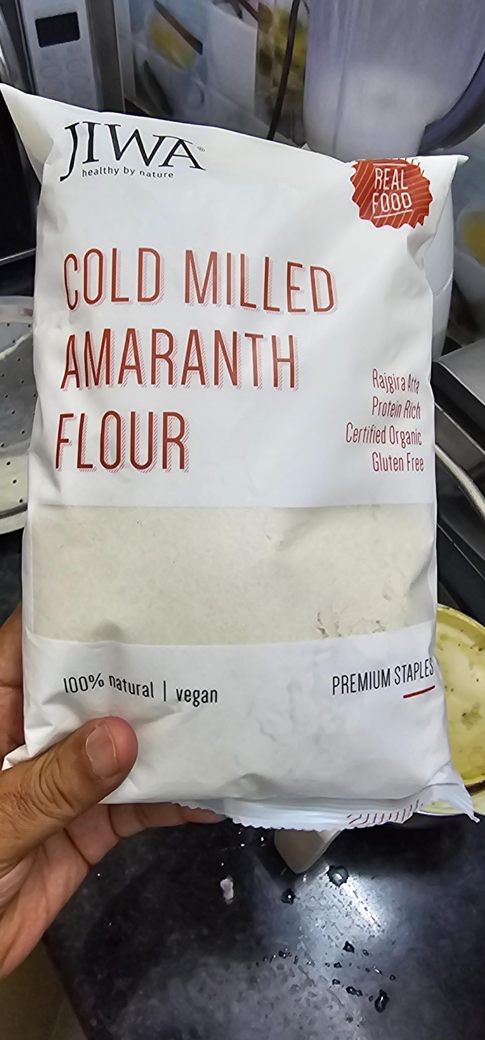 JIWA healthy by nature Organic Amaranth Flour / Atta|Soft Fluffy Rotis ...