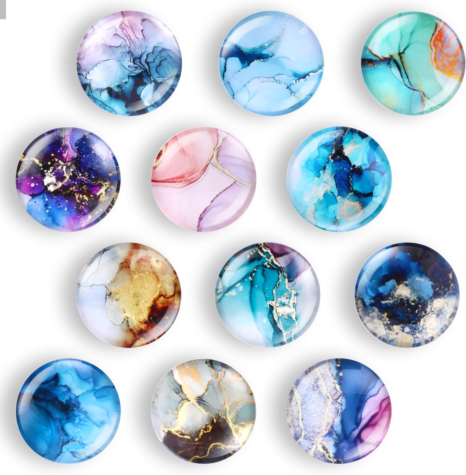 Amazon.com: Giantree 12 Pcs Decorative Magnetic Refrigerator, Glass ...