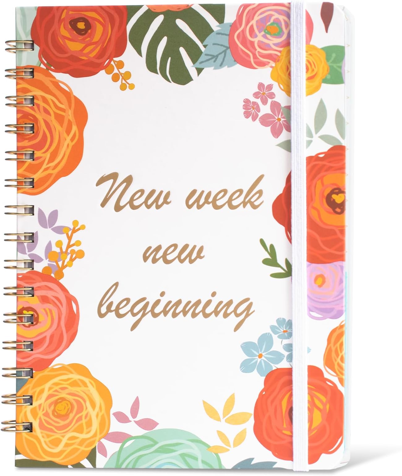 Amazon.com : Undated Weekly Planner, 52 Week Spiral Daily Planner ...