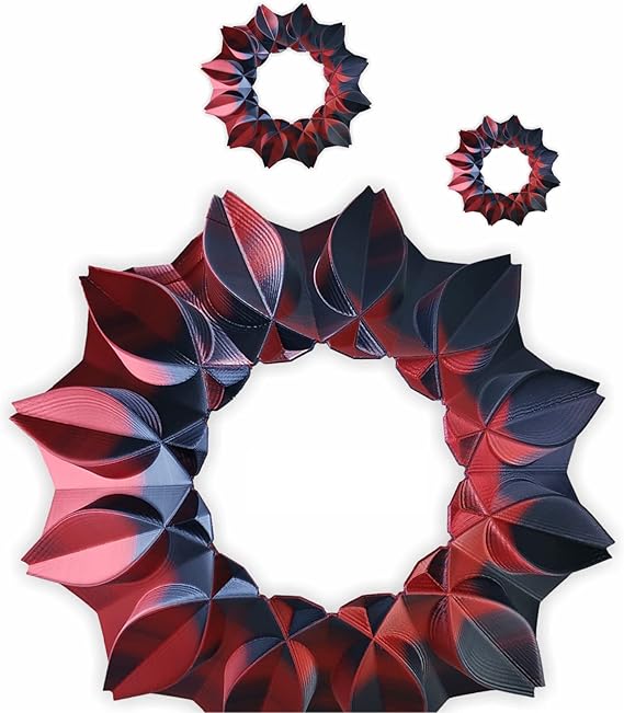 Review HELLO3D Bicolor Silky Filament, Dual Color 3D Filament ,Red ...