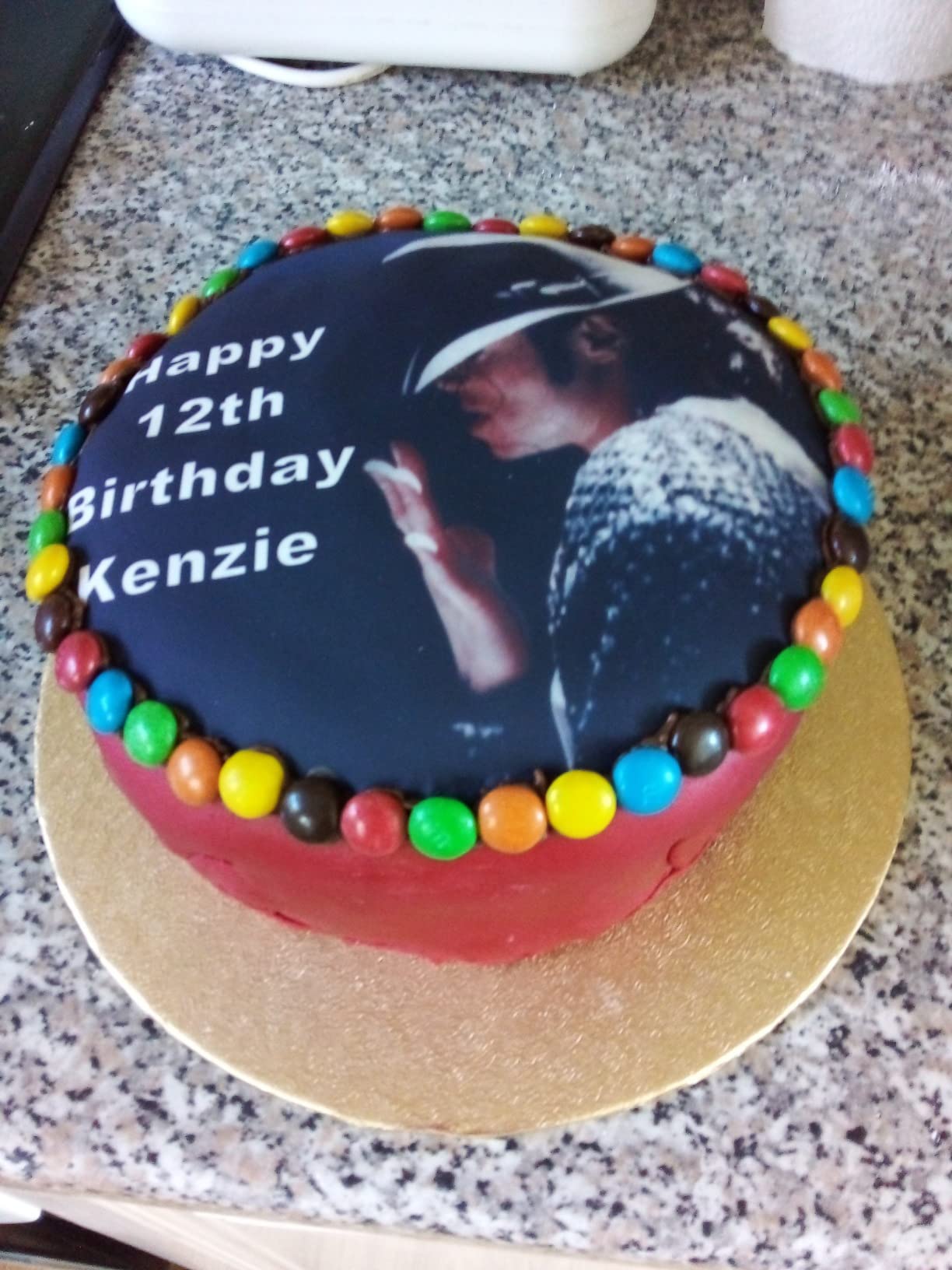 7.5 Michael Jackson Edible Icing Birthday Cake Topper : Amazon.co.uk ...