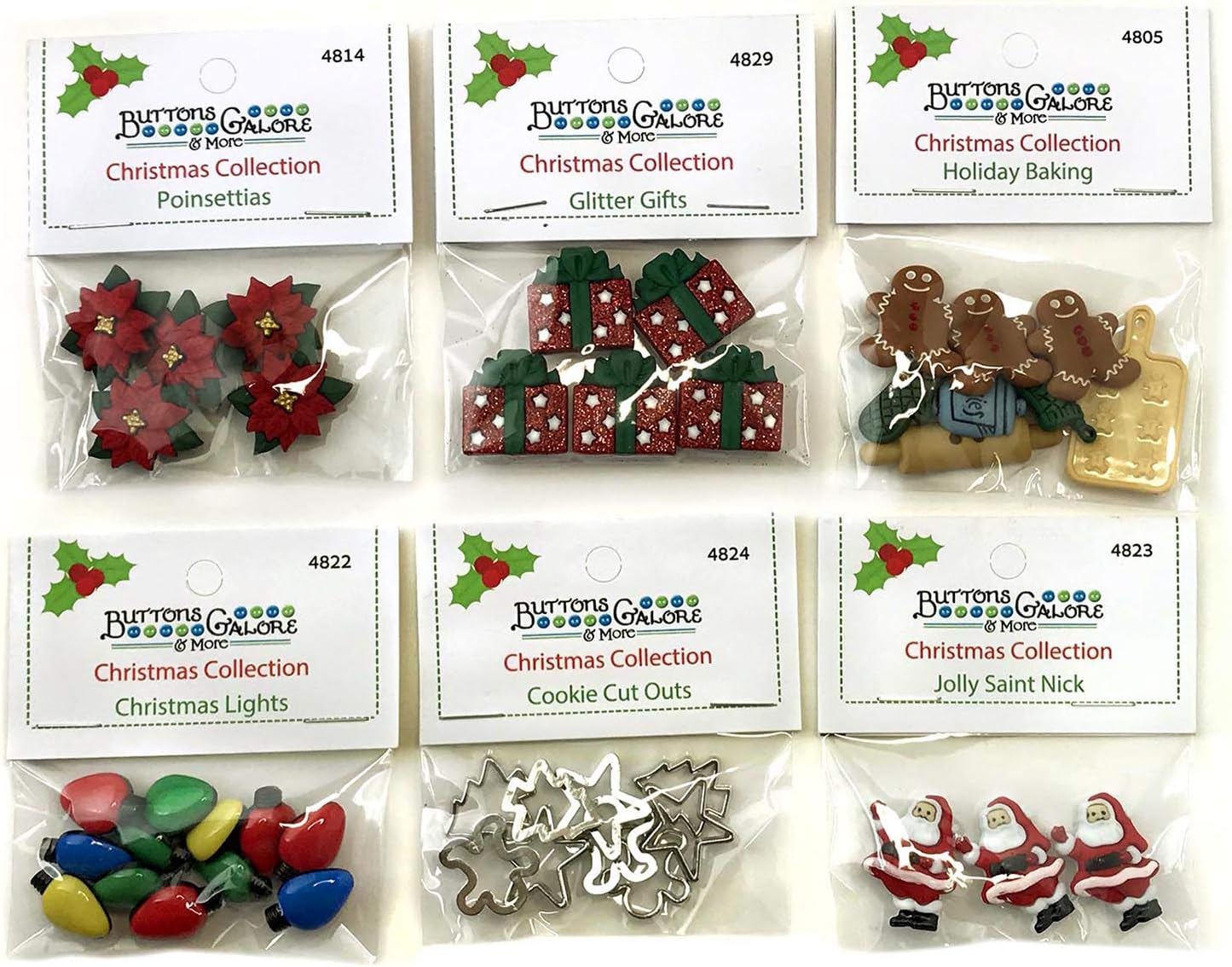 Amazon.com: Buttons Galore 60 Assorted Snowflake Buttons for Sewing ...