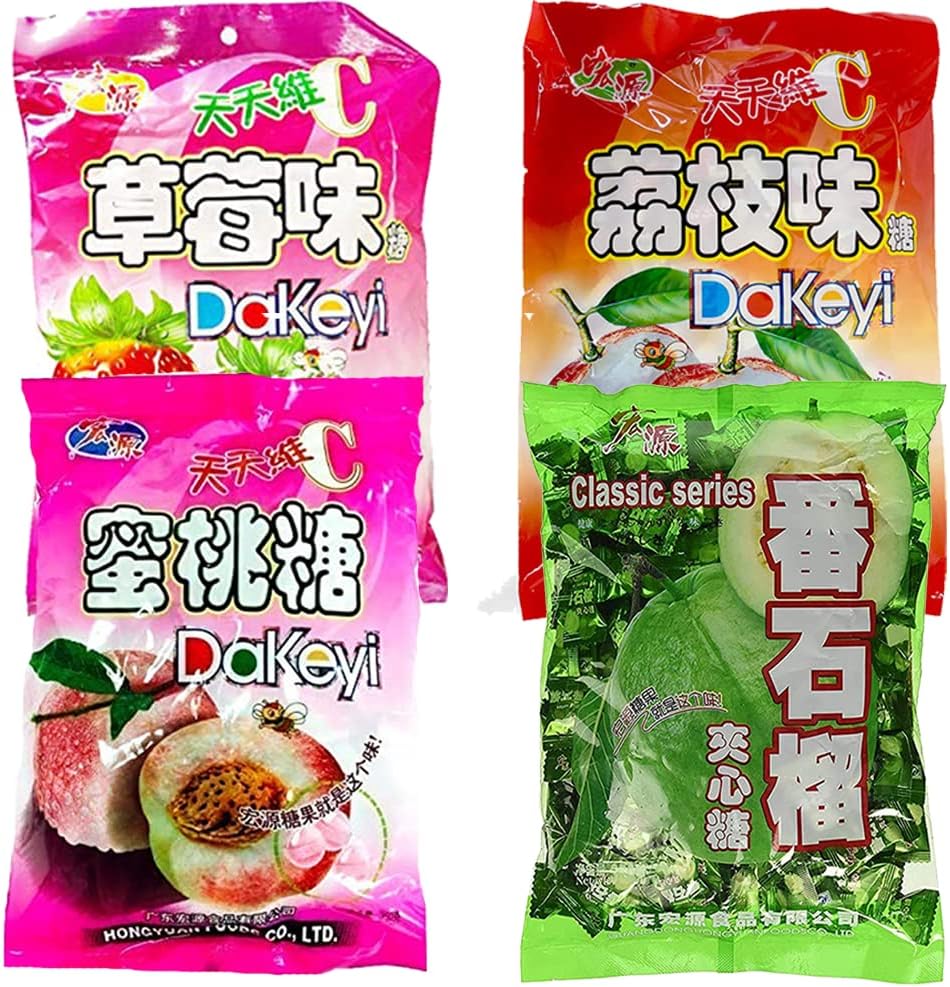 Amazon.com : Lychee Candy (Dakeyi/50-ct) - 13oz (Pack of 1) : Grocery ...