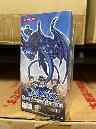 Amazon.co.jp: ブルードラゴン 鳥山明 ロールプレイングカードゲーム RPCG 未開封 vol.1 20パック シュリンク付き ...