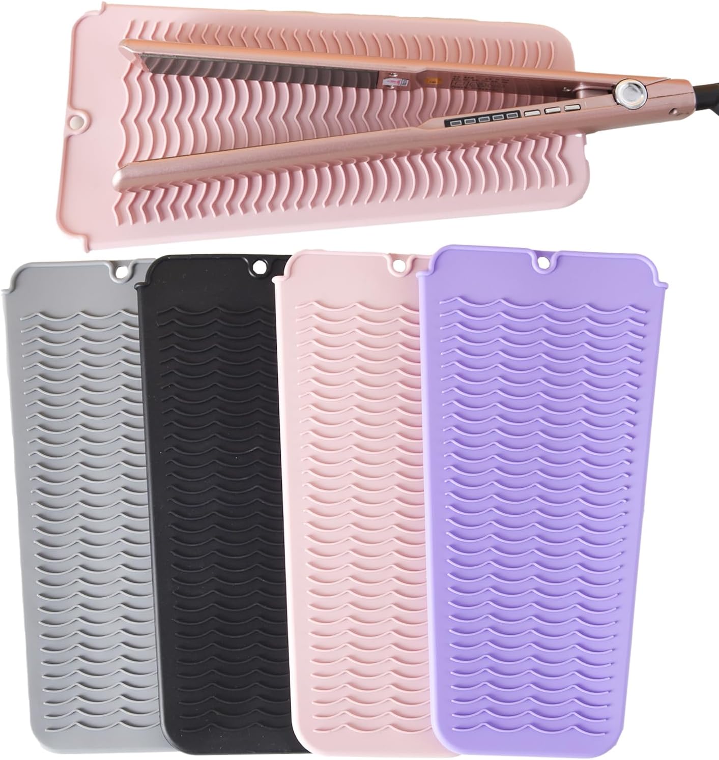 Silicone Heat Resistant Mat Pouch for Hair Straightener Heat Mat for ...