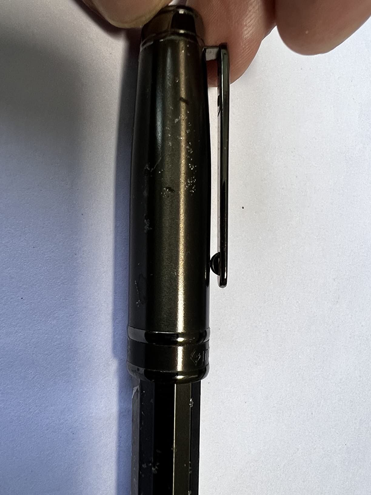 Intellio Mystique Mystery Grey and Chrome Metal Fountain Pen - Fine Tip ...