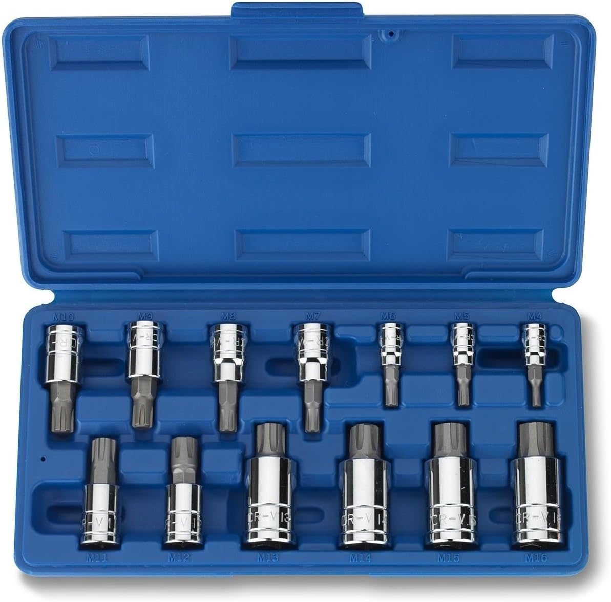 13 Pc Ribe BIT Drive Driver Set for Socket Tool Set Kit M4 to M16 ...