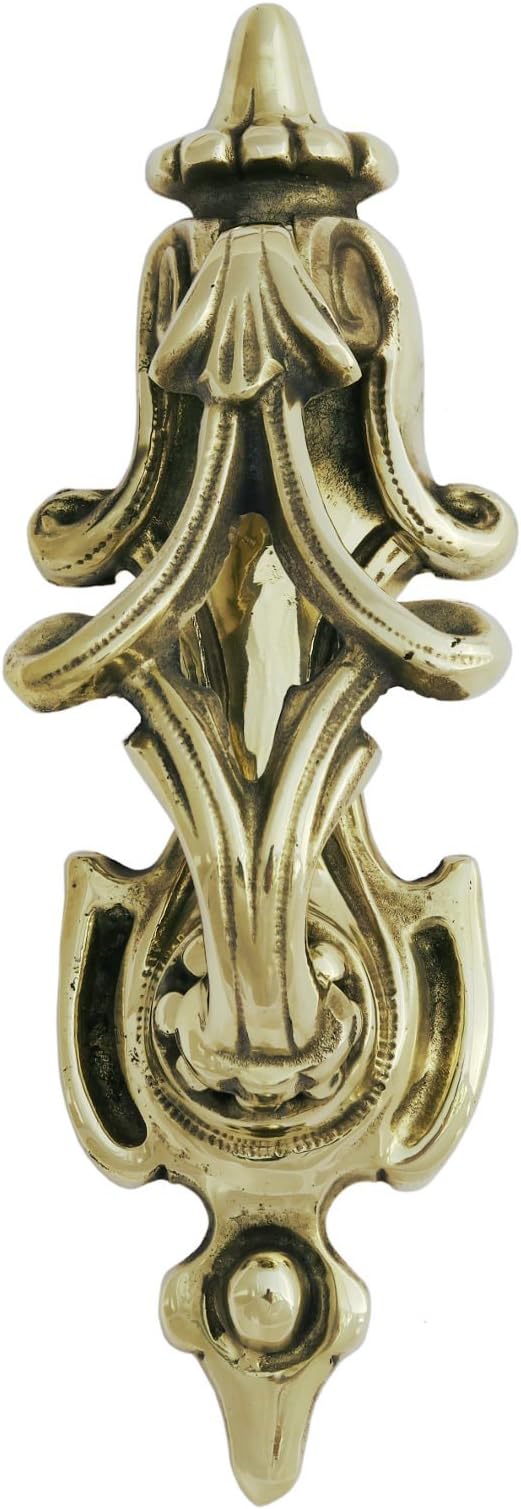 Solid Brass 8" Doctor Door Knocker - Bolt Centre 120mm : Amazon.co.uk ...