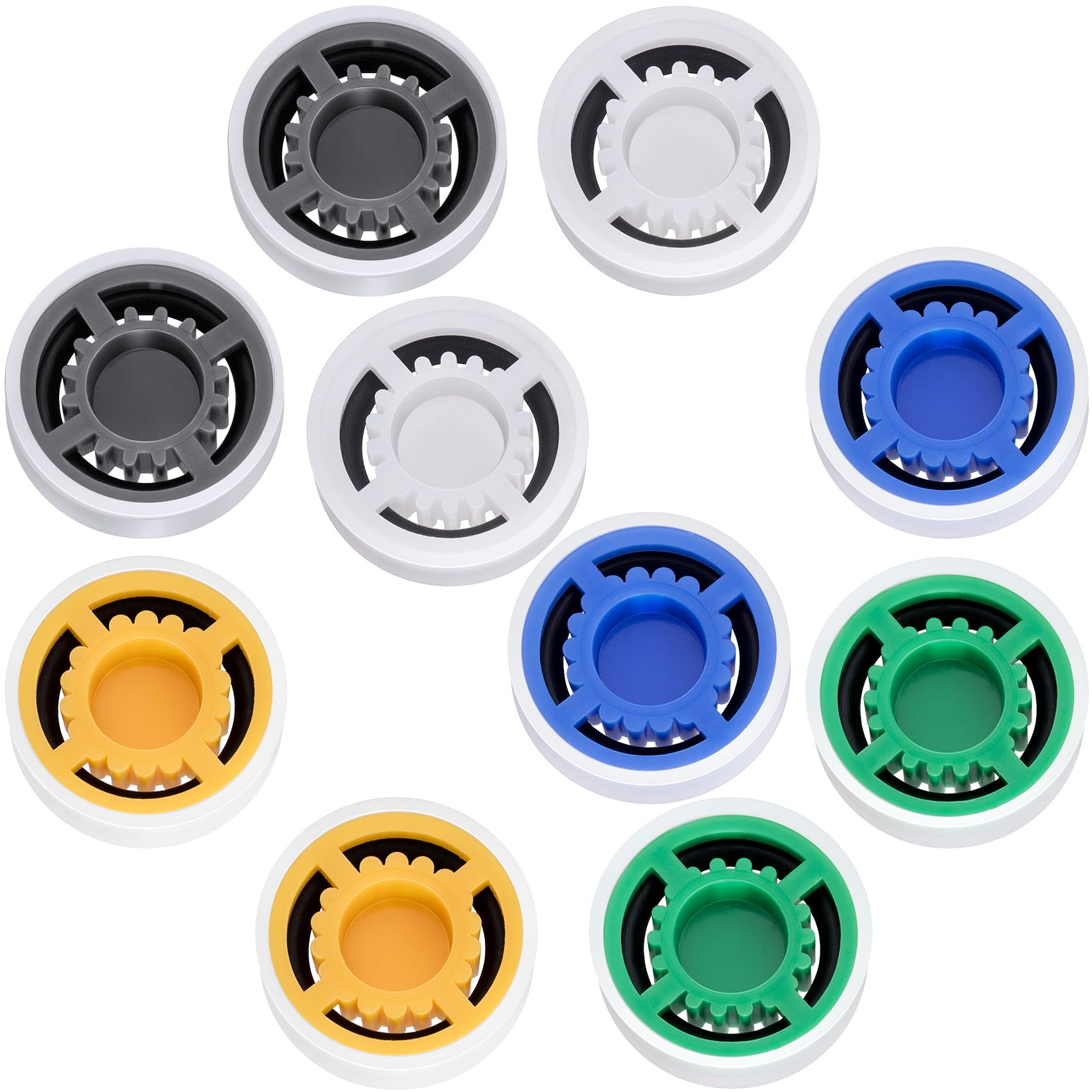 PAGOW 10 Pcs Shower Flow Restrictor, gpm 1.5/1.8/2.0/2.5/3.0 Shower ...