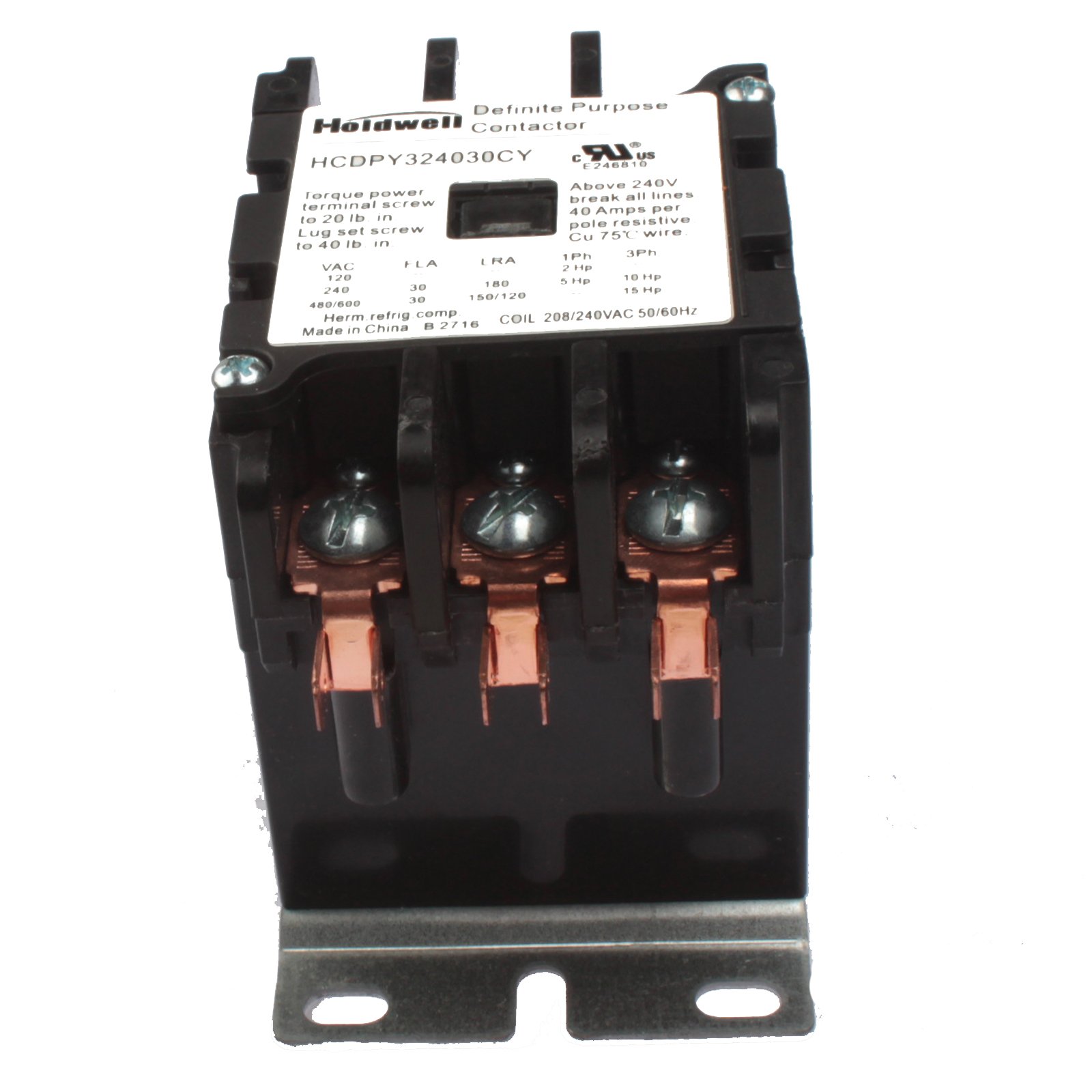 Snapklik.com : Holdwell 42BF35AG 3 Pole 20 Amp 25 Amp 30 Amp 240V Coil ...
