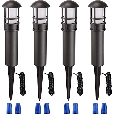 LEONLITE LED Landscape Pathway Light, 3W 12V AC/DC Low Voltage Path ...