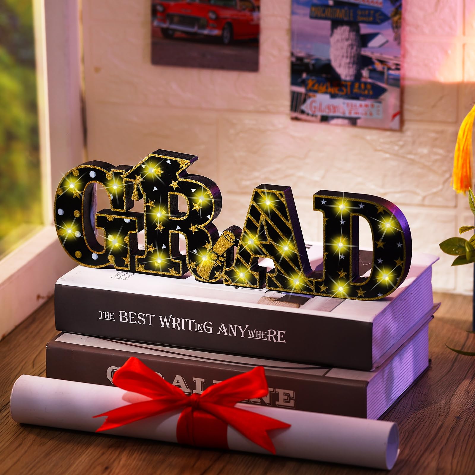 Menkxi 2024 Graduation Decorations Light up Letters Class of 2024 Table ...