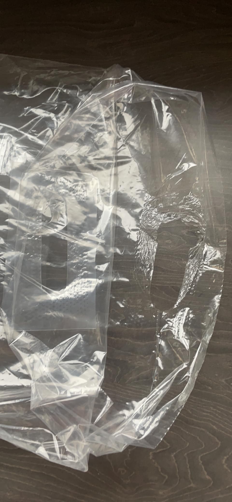 100 x Reusable Clear Plastic Carrier Bags - 38cm x 46cm + 7cm / 15" x ...