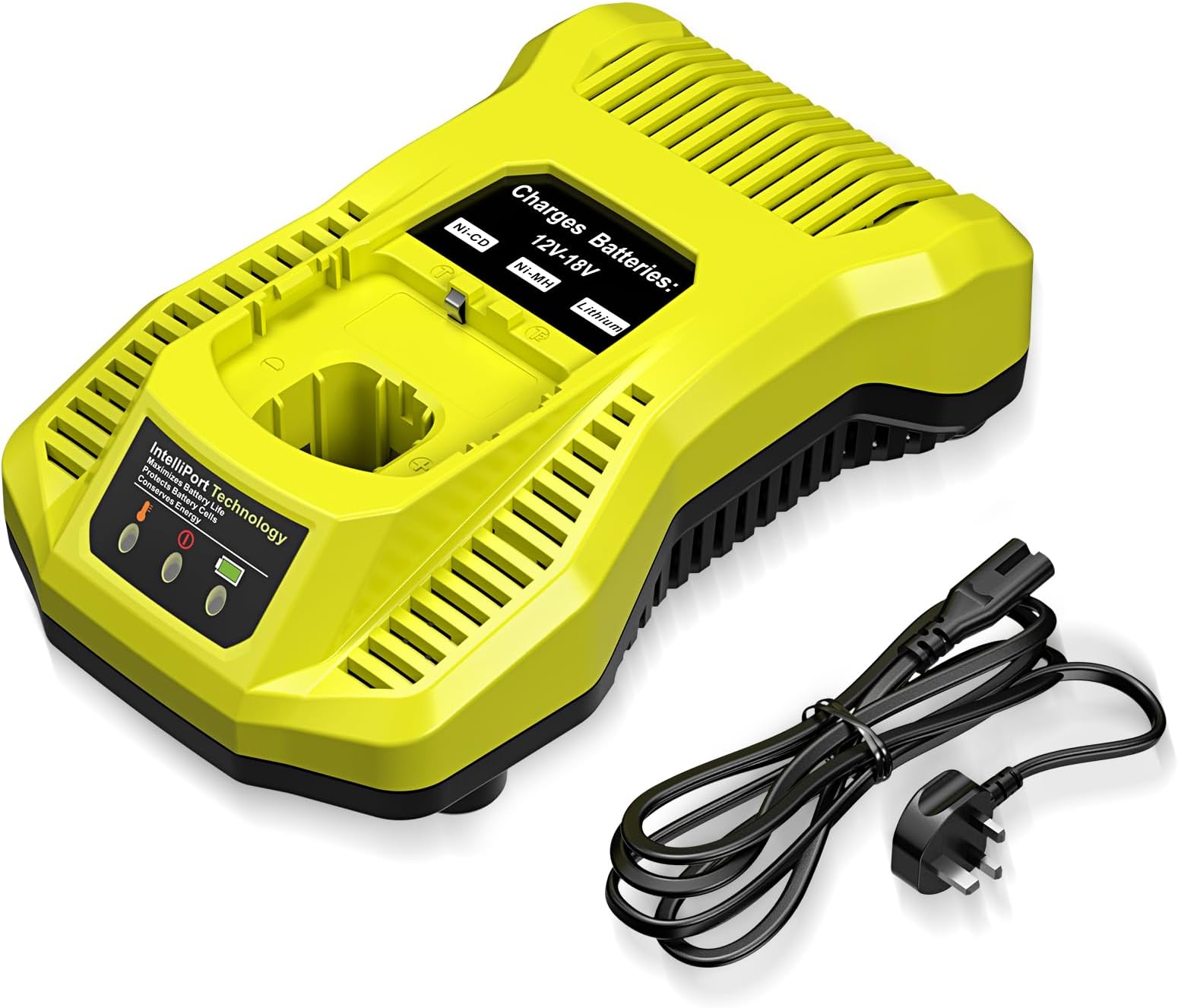 Ryobi RC18120 18V ONE+ Compact Charger, Hyper Green, 2.0Ah : Amazon.co ...