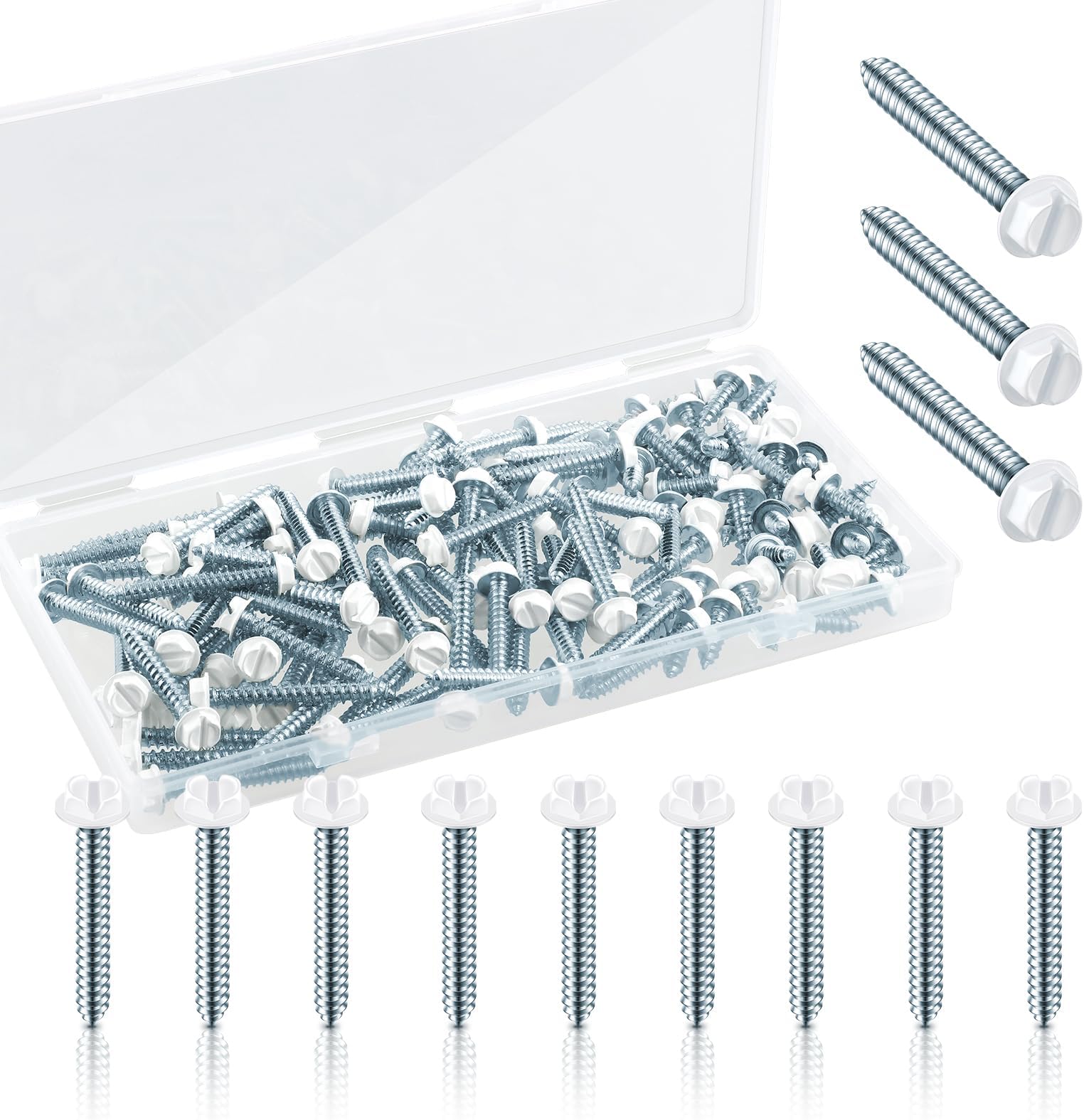 Amazon.com: Hard-to-Find Fastener 014973187040 White Hex Head Sheet ...