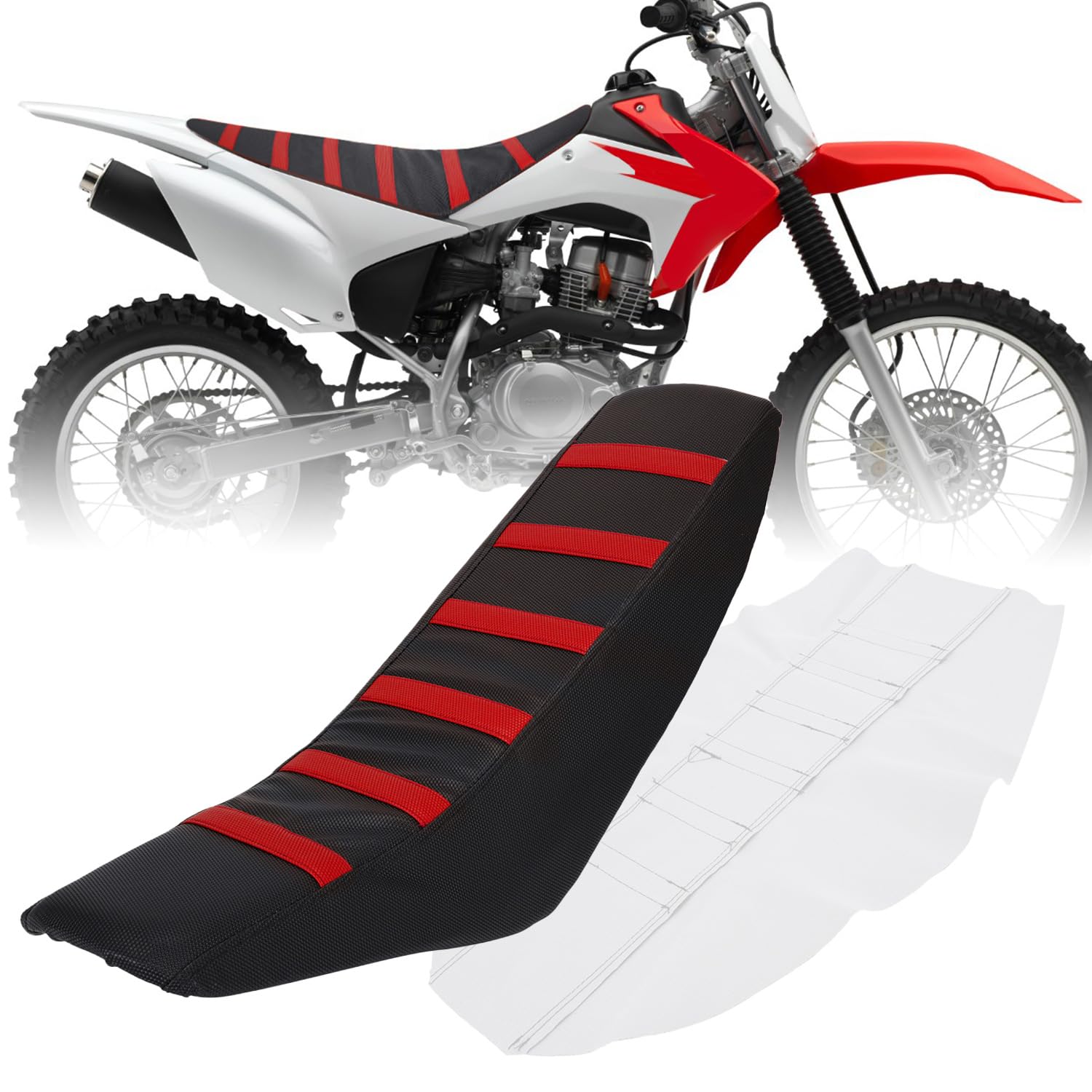 JFG RACING Dirt Bike Seat Cover,Universal Motorcycle Seat Covers for CR ...