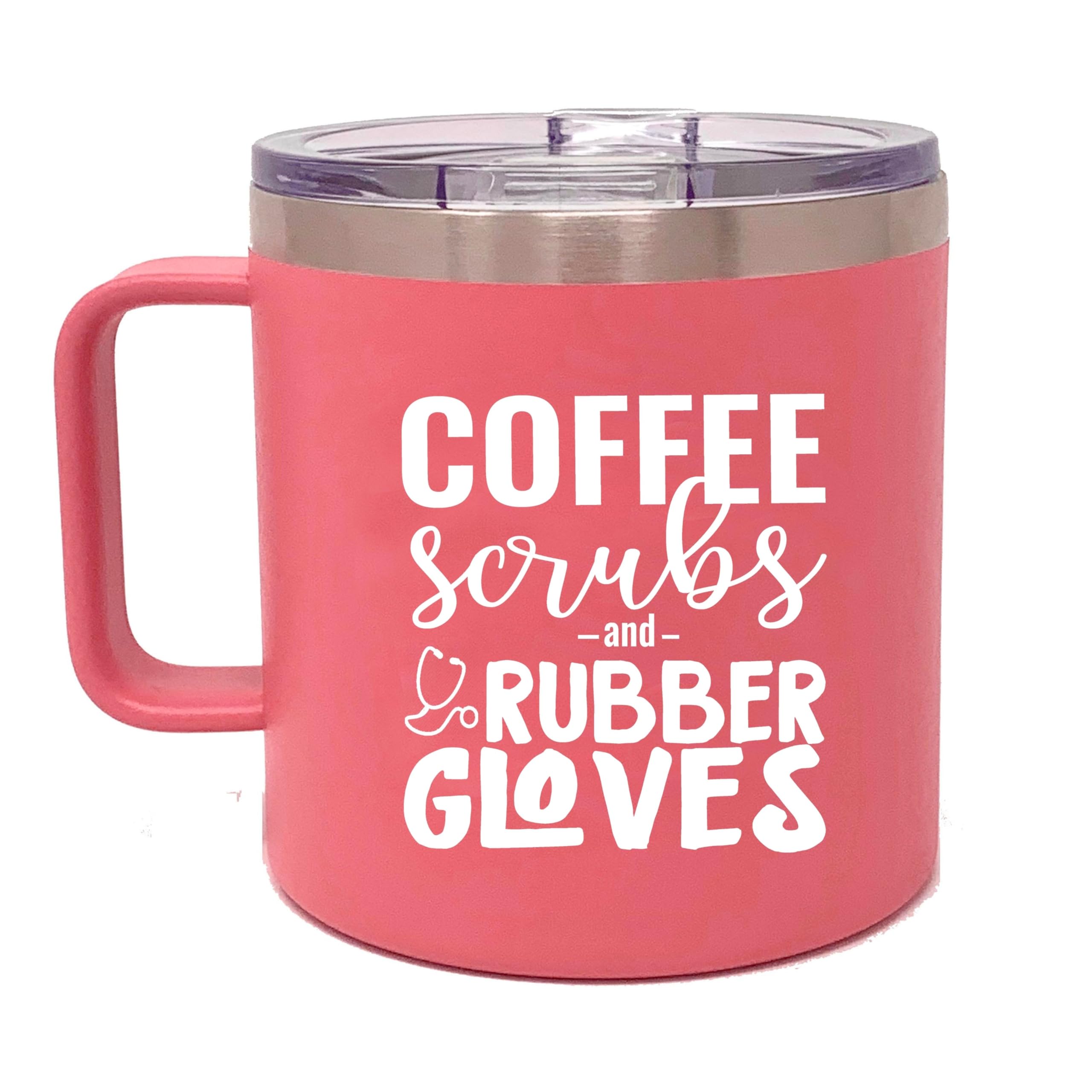 Amazon.com | Brooke & Jess Designs Coffee Scrubs 14 oz Coffee Cup ...