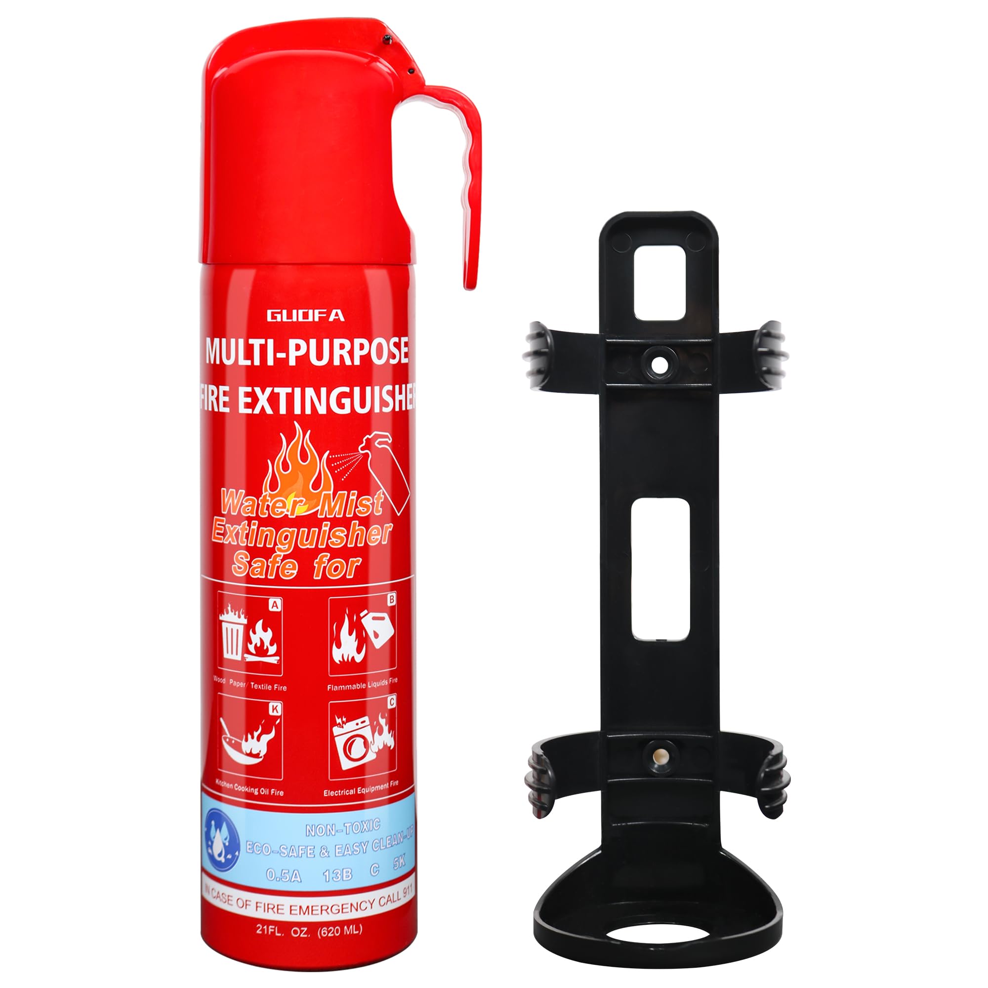 Fire Extinguisher for Home, 1 Pack Vehicle Fire Extinguisher with Mount ...