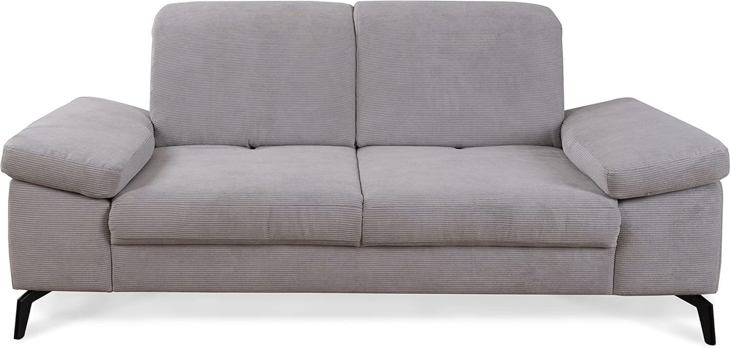 CAVADORE 2er-Sofa Carmen in Cord-Stoff / 2-Sitzer-Couch mit ...