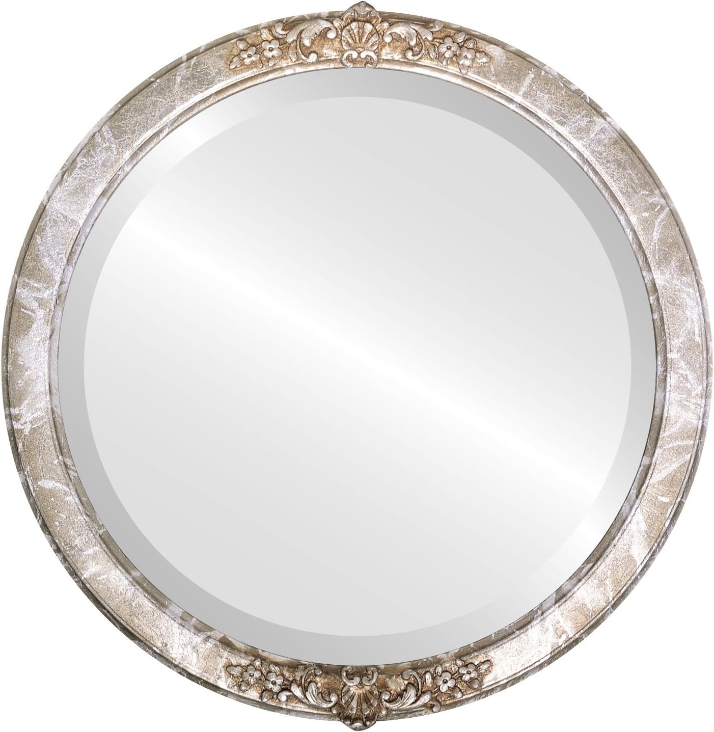 Amazon.com: OVALCREST Round Beveled Wall Mirror for Home Decor - Athena ...