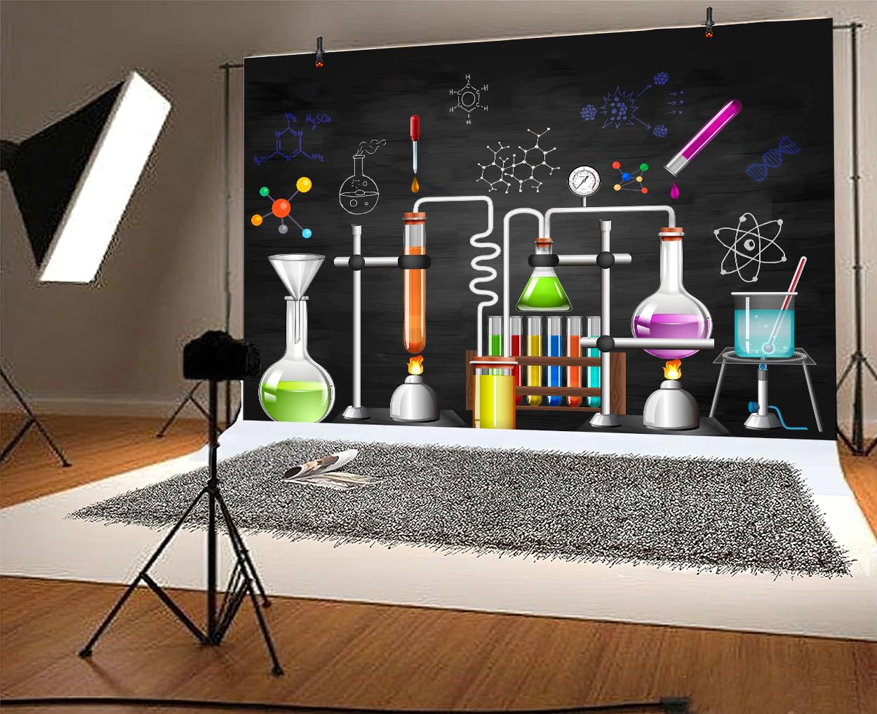 Sublime Tapestry 7X5ft Science Party Photo Backdrop Decorations ...