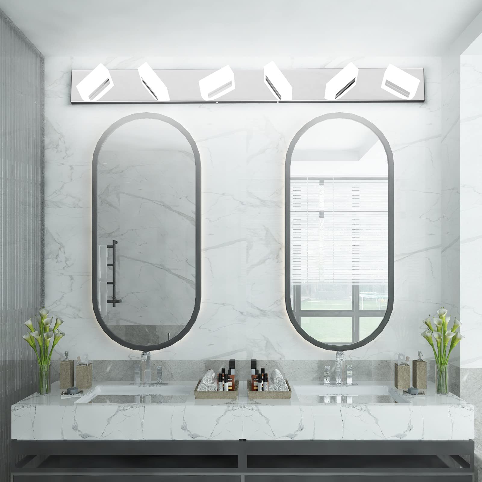 Snapklik.com : LED Bathroom Vanity Lighting Fixtures Modern Chrome ...